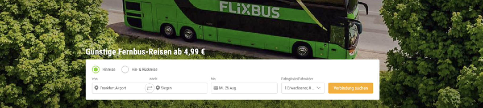 FlixBus & FlixTrain Tickets ab 4,99 € > Deals im Juni 2021 über Flixbus